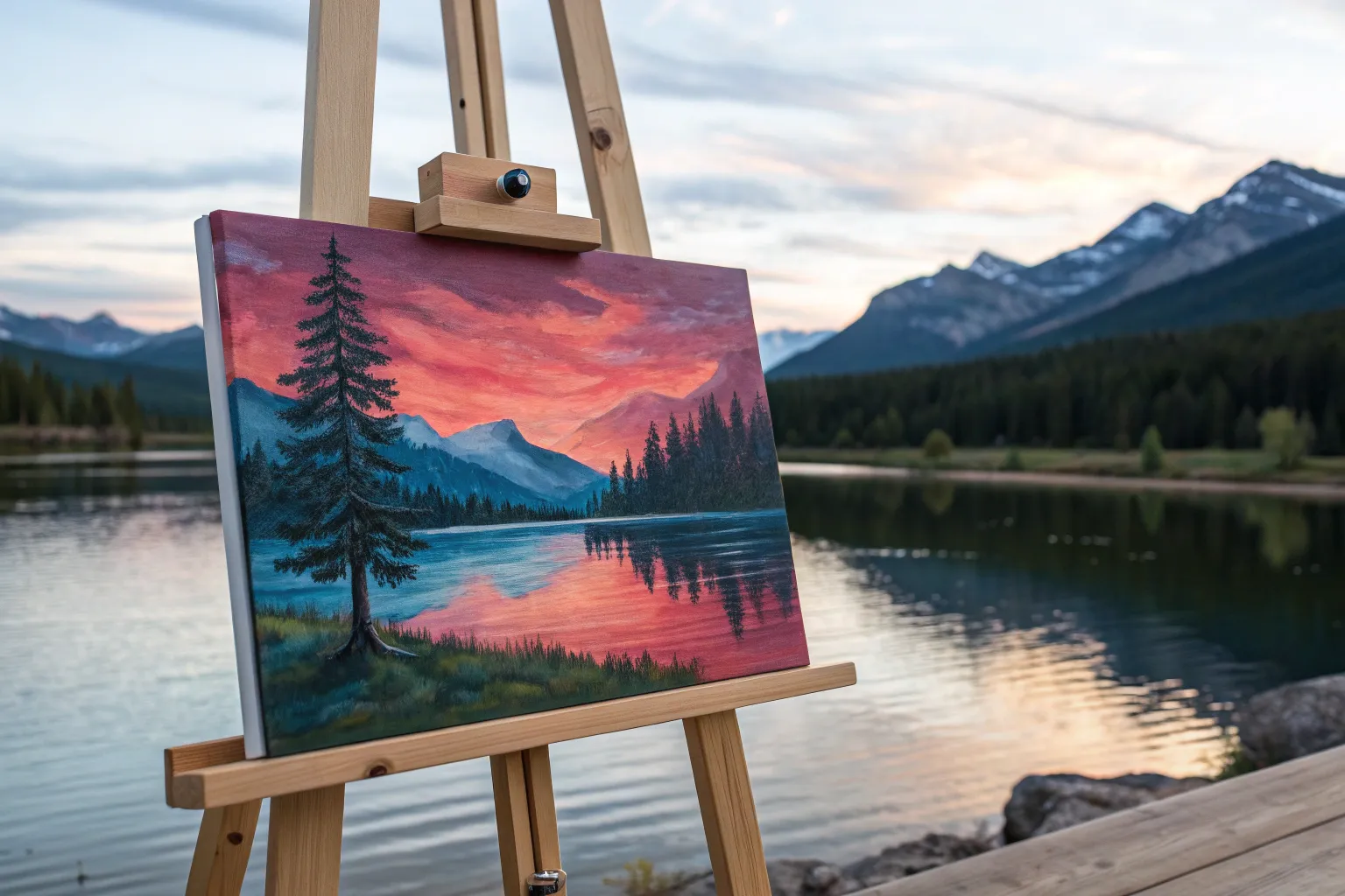 17+ Acrylic Landscape Painting Ideas for Easy DIY Wall Art - Finebrushes