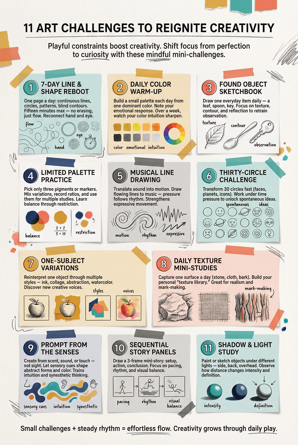 Beginner-Friendly Art Challenges To Restart Creativity - Finebrushes