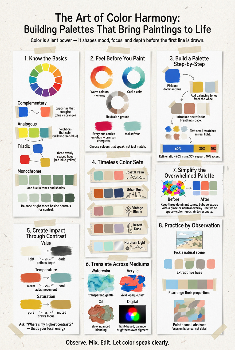 Color Palettes That Make Any Artwork Pop - Finebrushes
