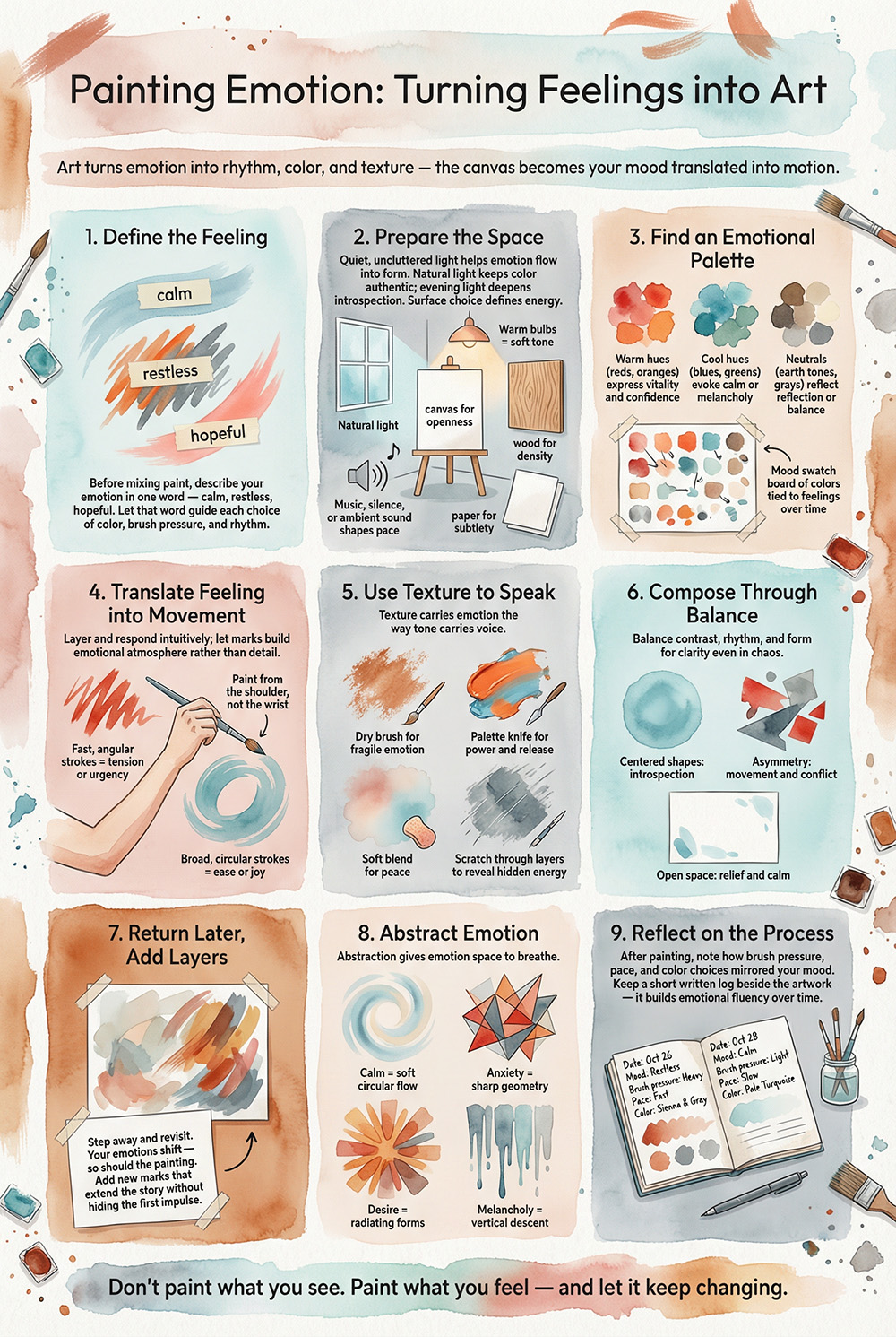 How to Paint Your Mood: A Creative Guide to Emotional Art - Finebrushes