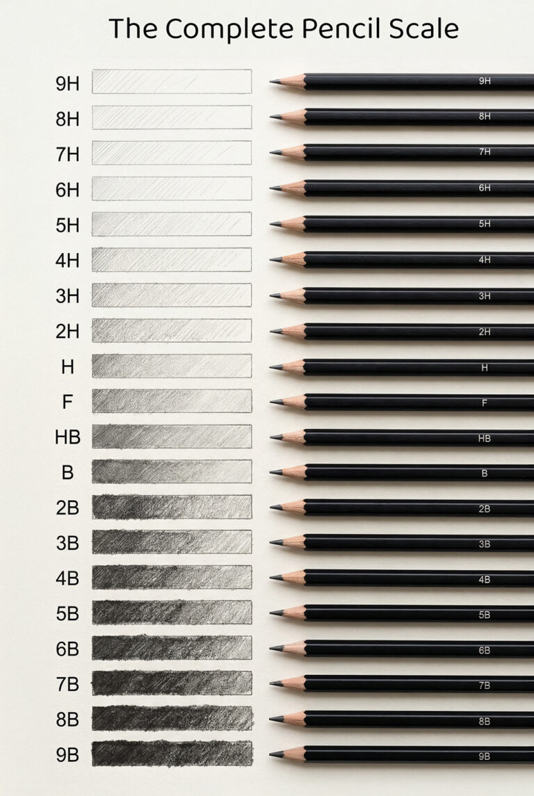 From H to B: What Pencil Grades Really Mean - Finebrushes