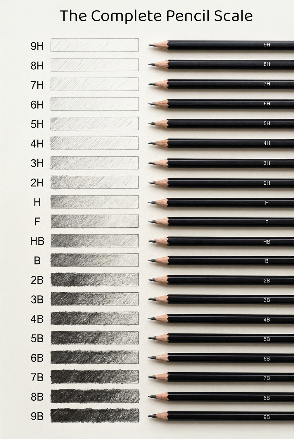 From H to B: What Pencil Grades Really Mean - Finebrushes